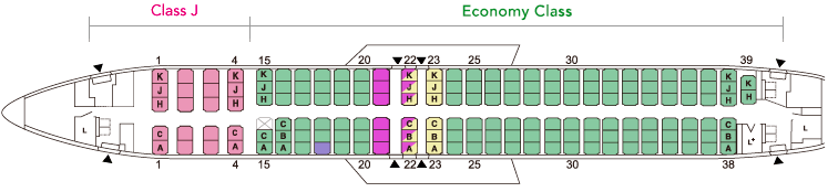 Boeing737-800(738/73H) / Aircrafts and seats