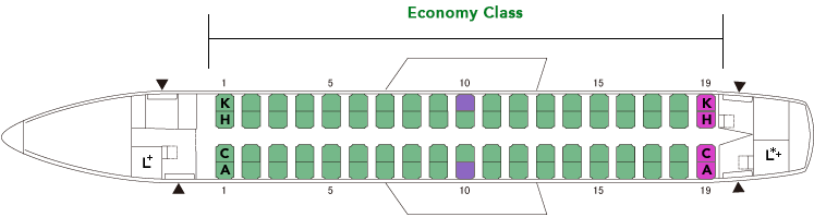 Embraer Emb E90 Jet Seat Map