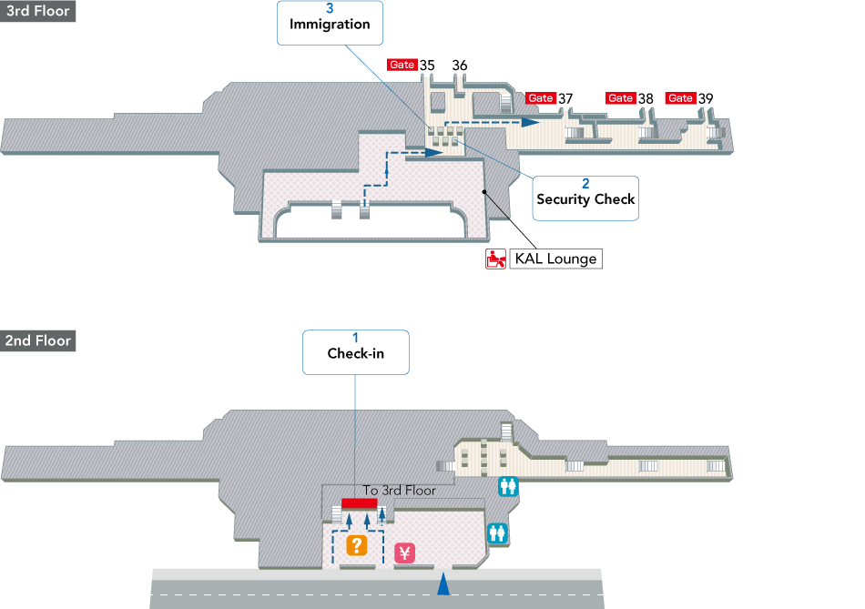 GIMPO INTERNATIONAL AIRPORT/Terminal Map (Airport Guide) - JAL ...