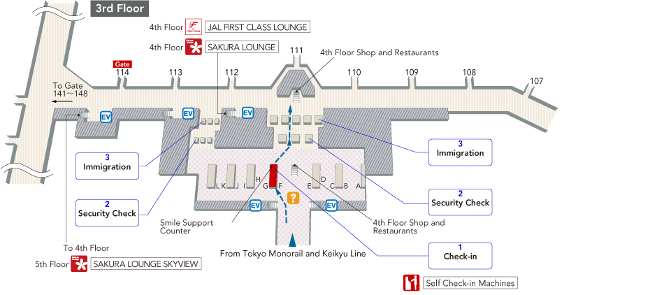JAL International Flights - Haneda Airport (Airport Guide)