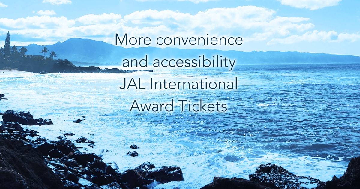Introducing JAL International Award Ticket PLUS - JAL Mileage Bank