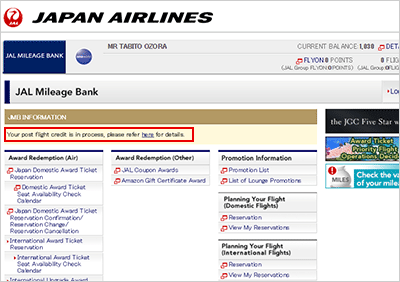 How to request post-flight credit for JMB partner airlines on the JAL ...