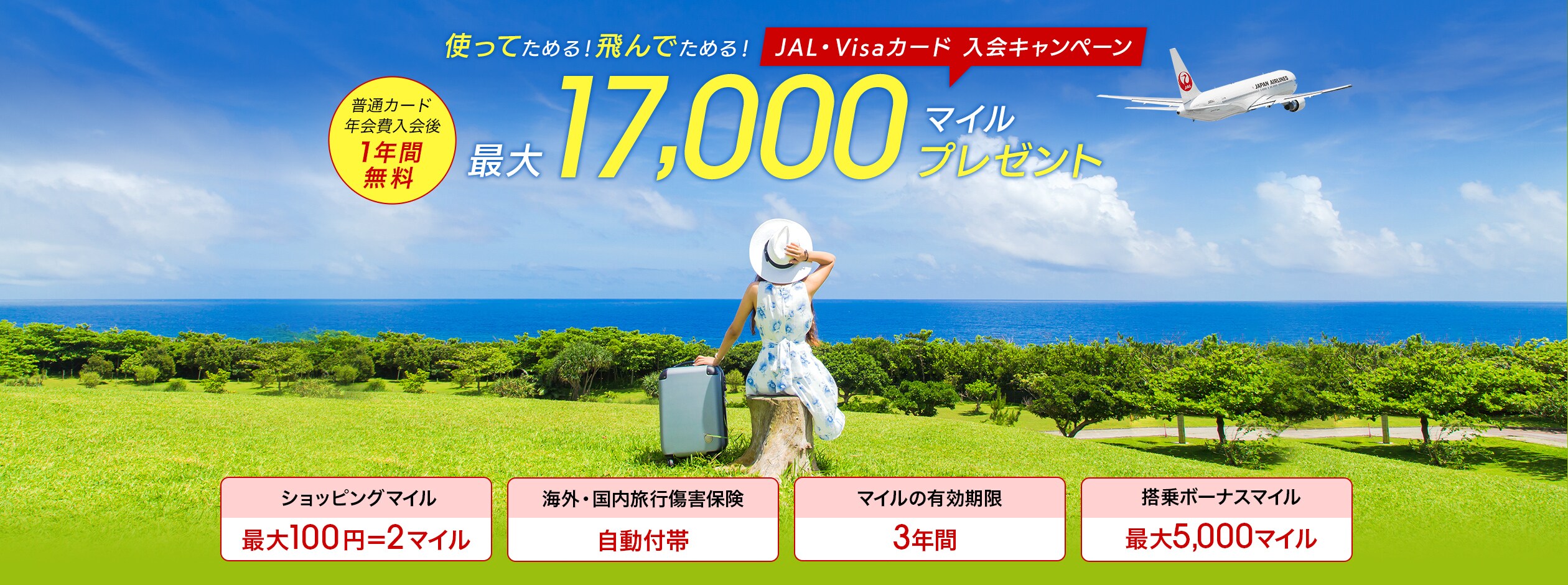 JAL・Visaカード 入会キャンペーン