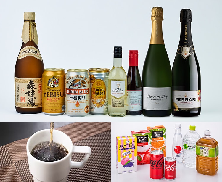 JAL domestic First Class Beverages