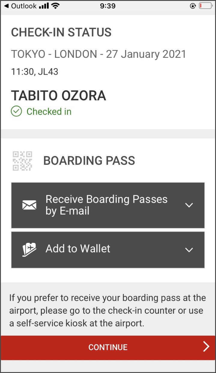 JAL | How to use Online Check-in