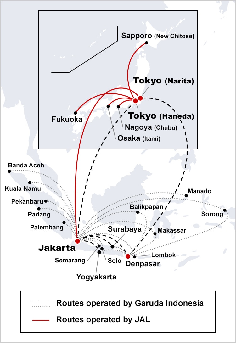 JAL | Bringing you the Best of Indonesia and Japan - Japan Airlines and ...