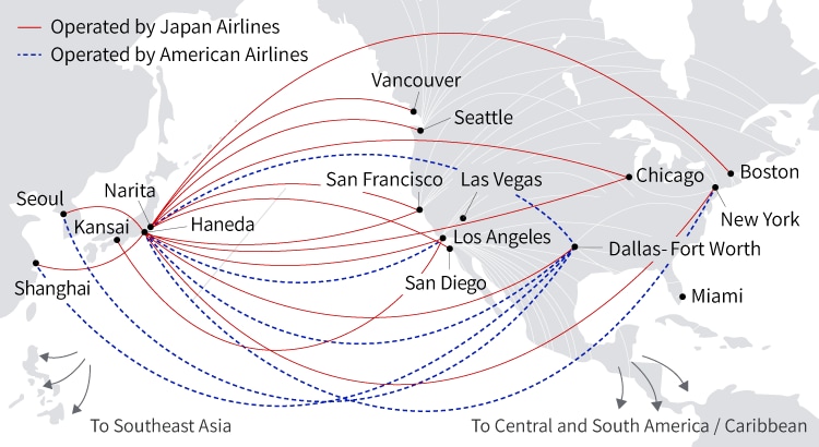 JAL | Japan Airlines and American Airlines Joint Service
