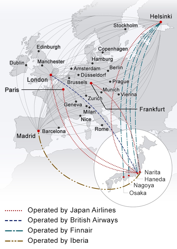 JAL | Together offering you more between Europe and Japan