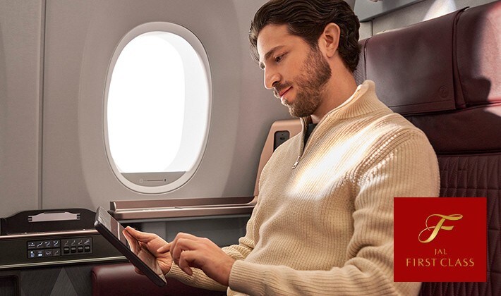 Inflight services on JAL international flights