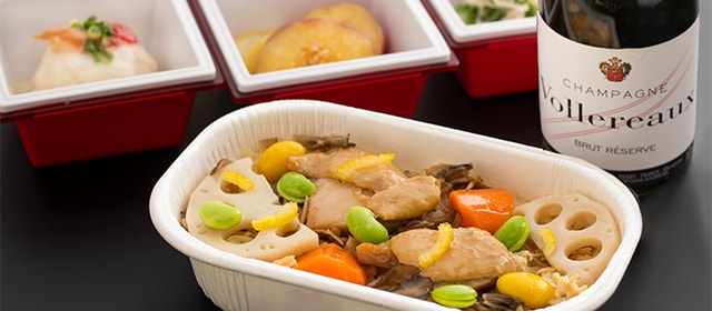 Inflight dining (JAL Premium Economy Class) - JAL International Flights