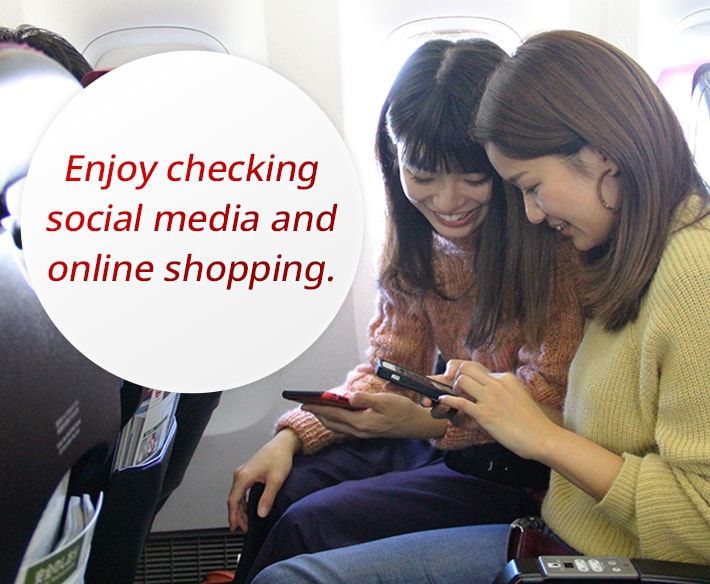 JAL International Flights JAL's Free inflight Wi-Fi Service Enjoy the ...