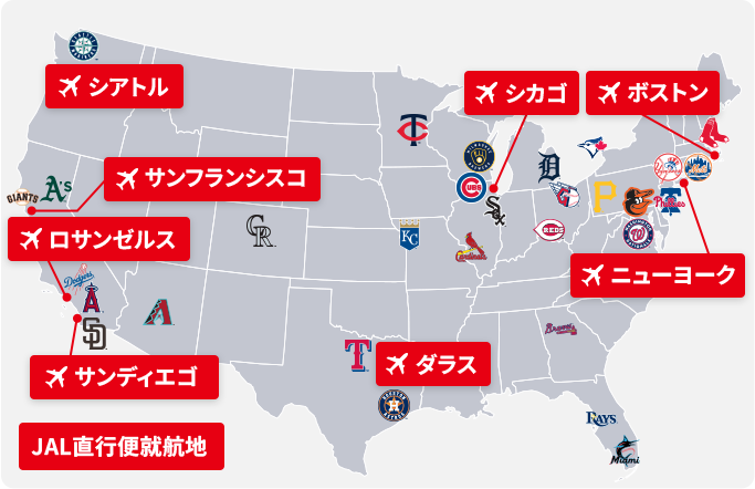 JAL×MLBTM 国際パートナーシップ締結