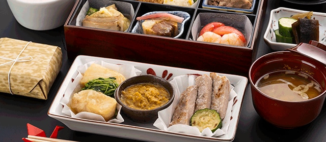 Inflight dining (JAL Business Class) - JAL International Flights